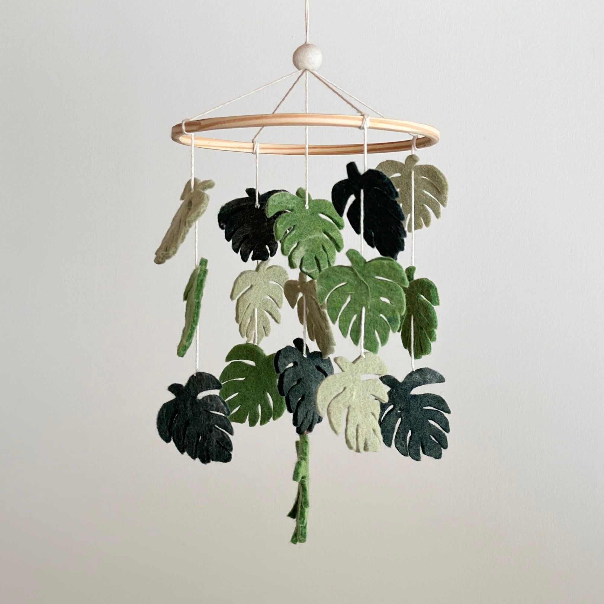 Felt Baby Mobile - Monstera Serenity – My Toy Wagon