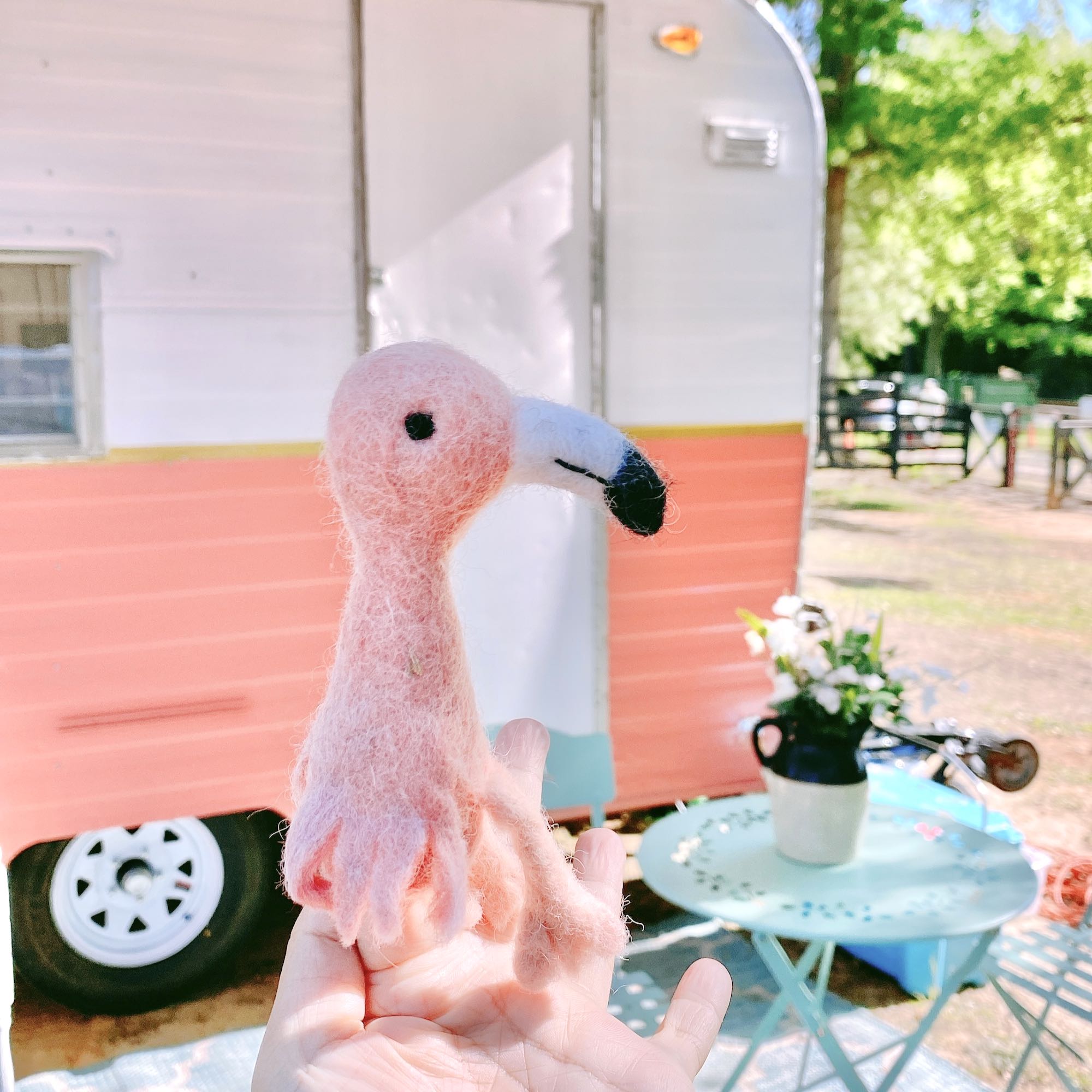 Adorable Flamingo Finger Puppet | Imaginative Play – My Toy Wagon