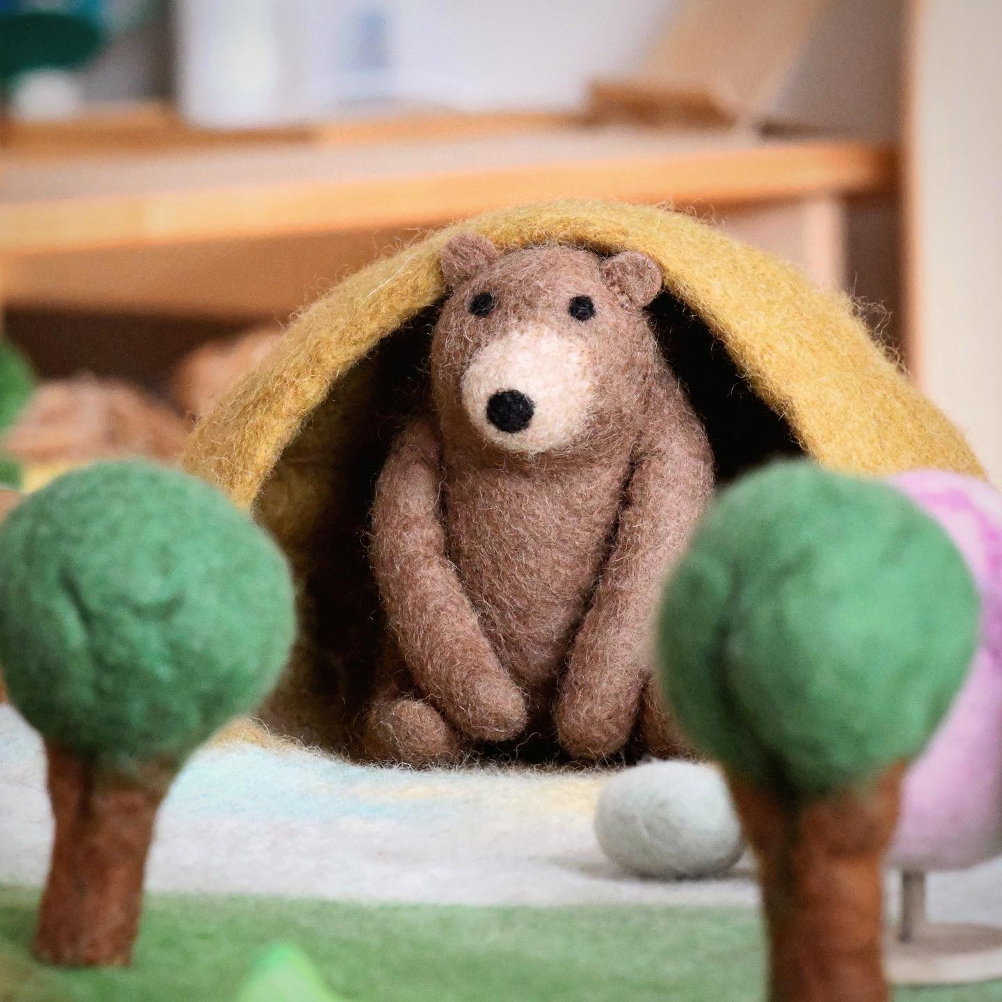 Felt Bear Hunt Play Mat Playscape and Bear Set – My Toy Wagon