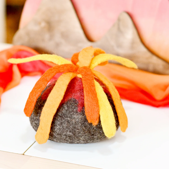 Felt Volcano Toy – My Toy Wagon
